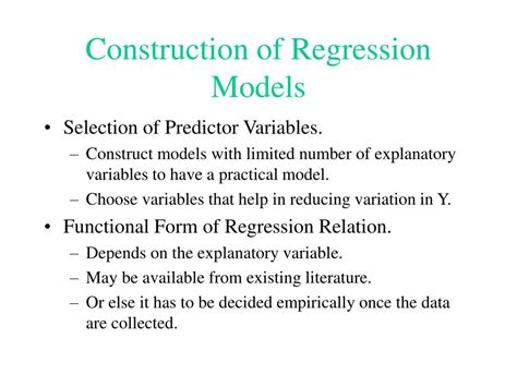 Ppt Linear Regression With One Predictor Variable Powerpoint