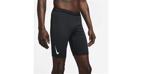 Nike Synthetic Dri Fit Advance Aeroswift Half Tights In Blackblack