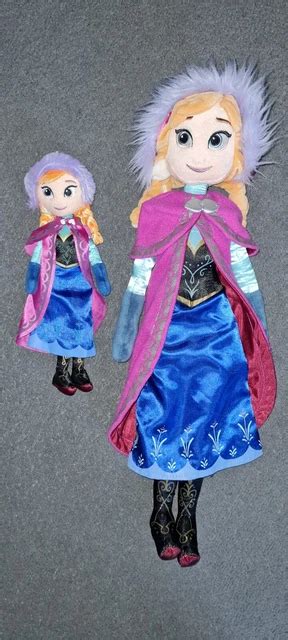Disney Store Frozen Anna Soft Toy Princess Plush Doll 20 And Small 11