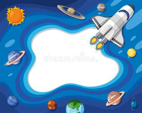 Rocket Ship Traveling Through Stock Vector Illustration Of Venus