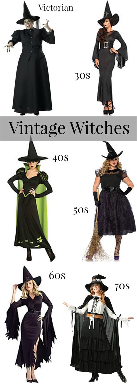 Vintage Witch Costume Victorian Classic Gothic Retro