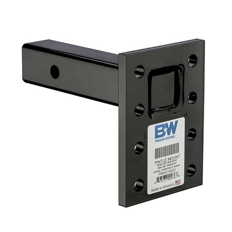 Bw14002 2 Receiver Mounted Pintle Hook Adapter 8 Holes 16000