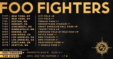 foo fighters annnounce two shows at citi field on 2024 tour