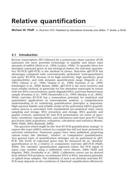 Relative Quantification Gene