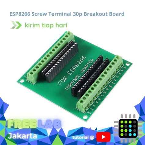 Jual Esp8266 Screw Terminal 30 Pin Base Expansion Breakout Board 30p