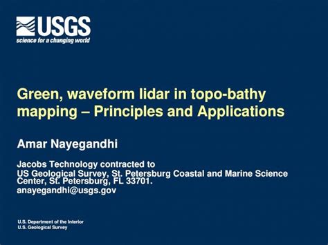 PDF Green Waveform Lidar In Topo Bathy Mapping Principles Laser System Characteristics