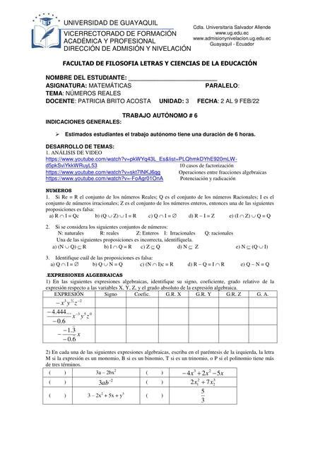 Factorización JENNIFER VALERA uDocz