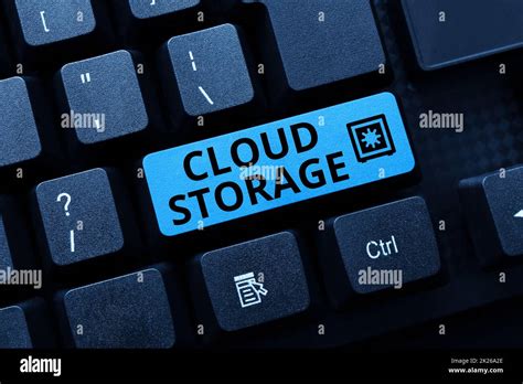 text caption presenting cloud storage business concept computing