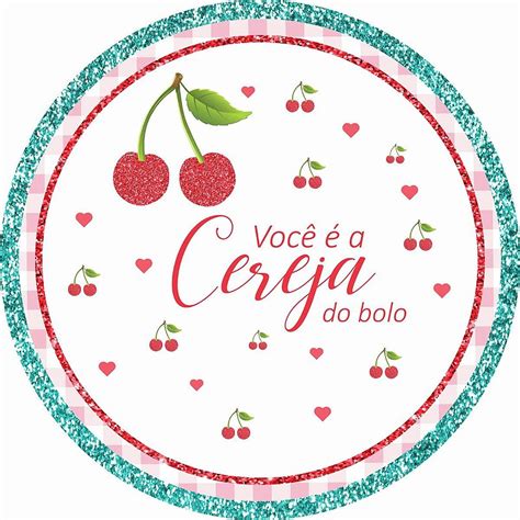 Painel Redondo Tecido Sublimado 3D Frutinhas Cereja WRD 4434 Wear