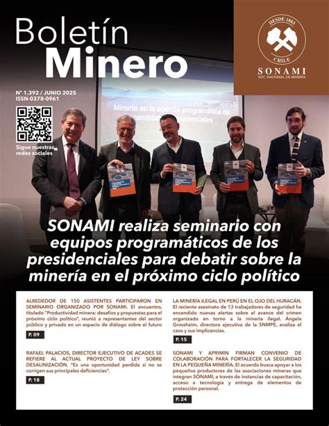 Tarifas Enami Sonami Sonami Sociedad Nacional De Minería Chile