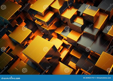 Background Created From Interlocking Orange Abstract Backgrounds