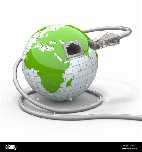 Global Network Cable Map Cut Out Stock Images And Pictures Alamy