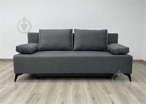 ᐉ Диван прямий Елегант ЕпіСофт Бронте сірий 1950x860x900 мм • Краща ціна в Києві Україні