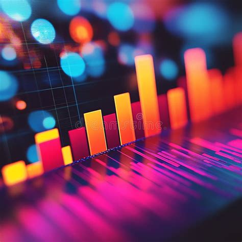 Vibrant Financial Data Chart Showing Growth And Success Stock Illustration Illustration Of
