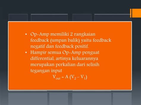 Operational Amplifier Pptx
