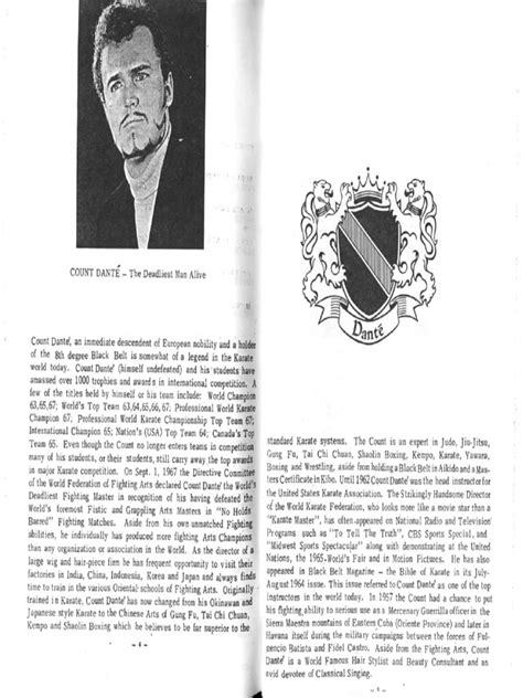 Count Dante Book