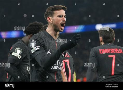 Psgs Fabian Ruiz Celebrates After Scoring His Sides Third Goal During