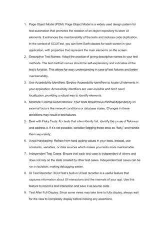 Understanding XCUITest Framework Your Guide To Efficient IOS Testing Pdf