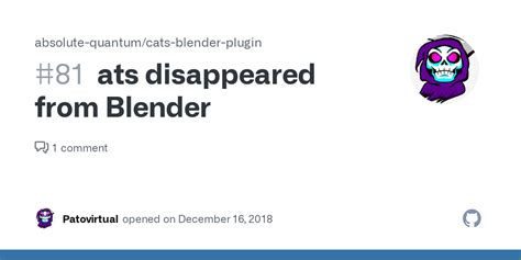 Ats Disappeared From Blender · Issue 81 · Absolute Quantumcats