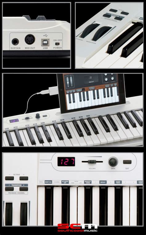Samson Carbon 61 Key Usb Midi Controller Keyboard Touch Sensitive Semi