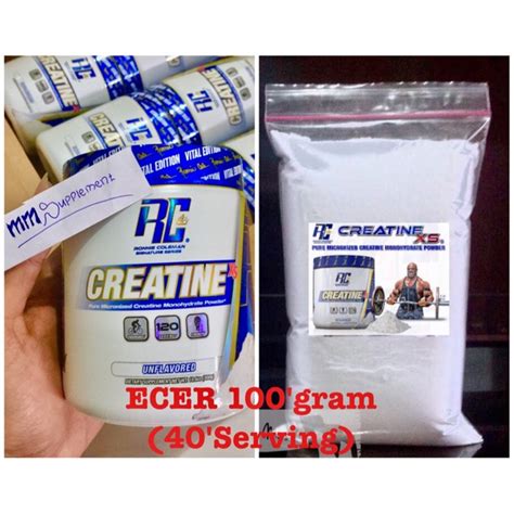 Jual Rc Creatine Xs Ecer 100 Gram Monohydrate Shopee Indonesia