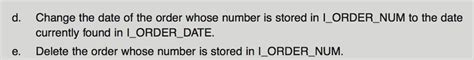 solved write pl sql or t sql procedures to accomplish the