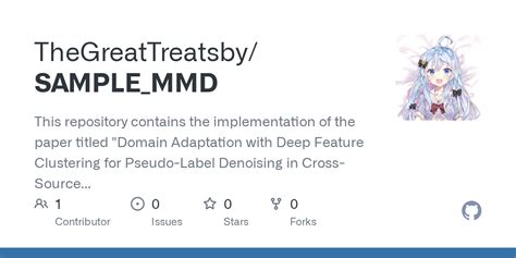 Github Thegreattreatsby Sample Mmd This Repository Contains The Implementation Of The Paper