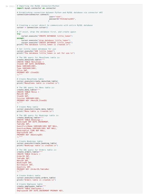 Little Lemon Analysis And Report Solved Pdf Databases Menu