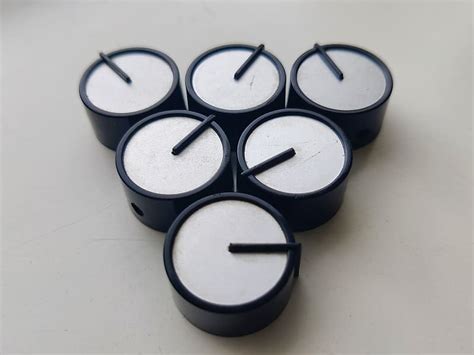 Full Set 6pcs Vintage Pekalit Knobs For Marshall Block Logo Reverb
