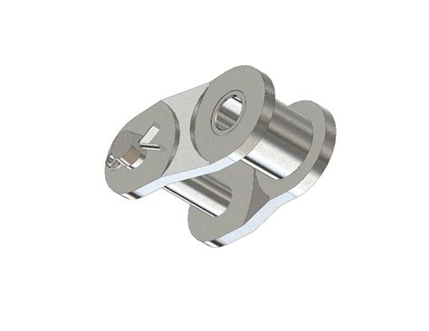 MAXCO Hi Max 40NP Nickel Plate Offset Link Cotter Pin Type ASME ANSI