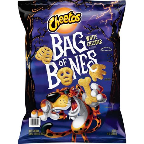 Cheetos Bag Of Bones White Cheddar Flavored Cheese Snacks 14 Oz