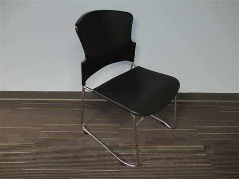Black Stack Chair Office Furniture 911