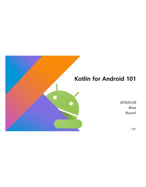 kotlin for android 101