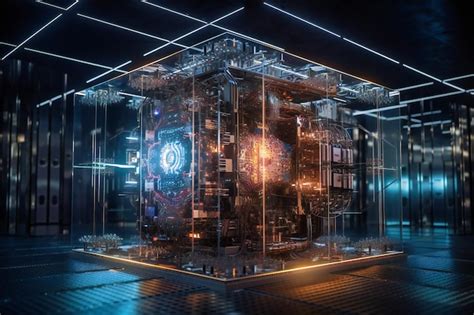 Premium Photo Superfast Ultraefficient Quantum Computers Revolutionize Data Processing And