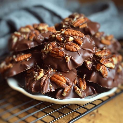 Chocolate Pecan Turtle Clusters