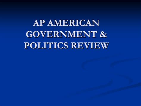 Ap Us Government And Politics