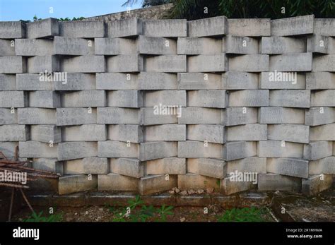 Background Pattern Shape Texture Of Walls Or Walls Made Of Light Brick Material Or White Hebel