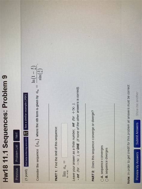 solved consider the sequence {a n} where the nth term is