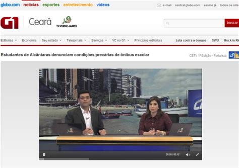 Visão Norte REPORTAGEM DO CETV 1ª EDIÇÃO Estudantes de Alcântaras