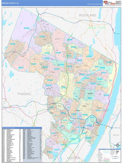 Bergen County Zip Codes Map At Sam Rooke Blog