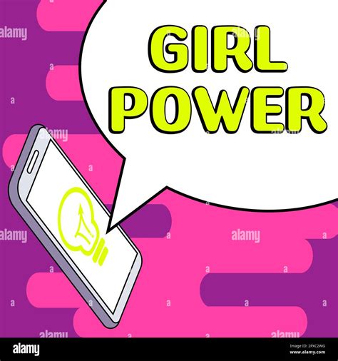 Hand Writing Sign Girl Power Business Overview Assertiveness And Self