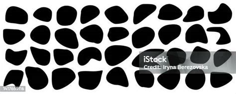 다른 블로치 모양의 집합입니다 임의추상 액체 모양 둥근 추상 유기 요소 페블 드롭 블럭 실루엣 간단한 둥근 모양 벡터 일러스트레이션 0명에 대한 스톡 벡터 아트 및 기타