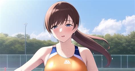 競泳水着 競泳水着でランニングする美波 Fassのイラスト Pixiv