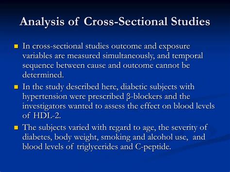 Ppt Analysis Of Cross Sectional Studies Powerpoint Presentation Free