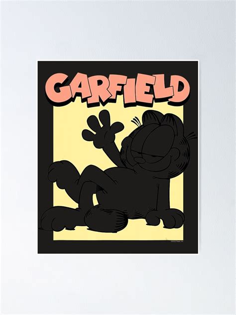 Garfield Lounging Garfield Poster For Sale By Arfmanbtlofft Redbubble