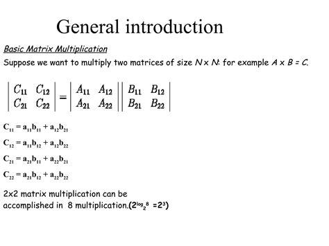 Matrix Multiplicationan Example Of Concurrent Programming Ppt