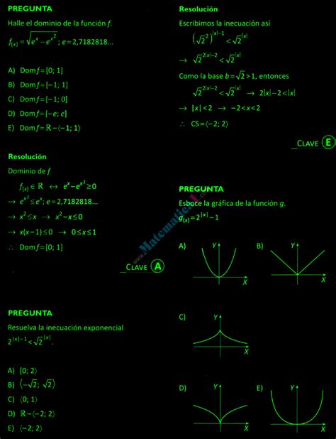 Funcion Exponencial Ejercicios Resueltos Pdf