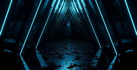 빈 그런 지 금속 쇼룸 차고 빈 복도 밤 청록색 추상 배경 우주선 아키텍처 3d 렌더링 0명에 대한 스톡 사진 및 기타 이미지 0명 3차원 형태 개념 Istock