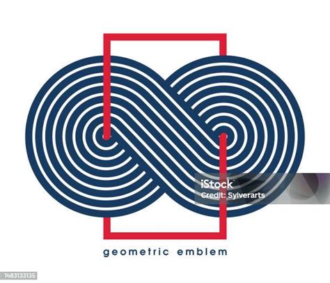 화이트 무한선형 그래픽 디자인 모던 스타일 기호 영원 라인 아트 기하학적 모양 엠블럼 또는 아이콘에 격리 추상 기하학적 무한대 모양 벡터 로고 고전 양식에 대한 스톡 벡터