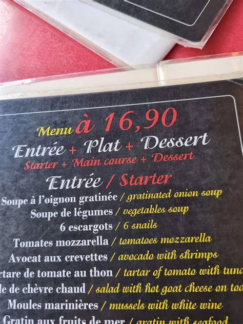 Menu At Le Marmiton De Lutèce Restaurant Paris 6 Rue Saint Séverin